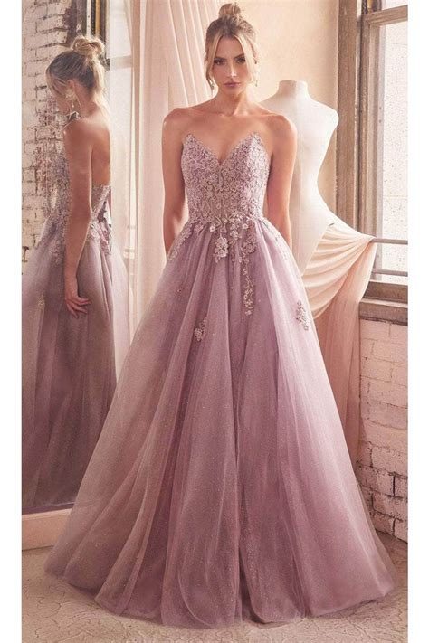 Ladivine C148 Lace Up Sweetheart Neck Prom Gown