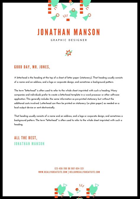 Letterhead Graphic Design Inspiration