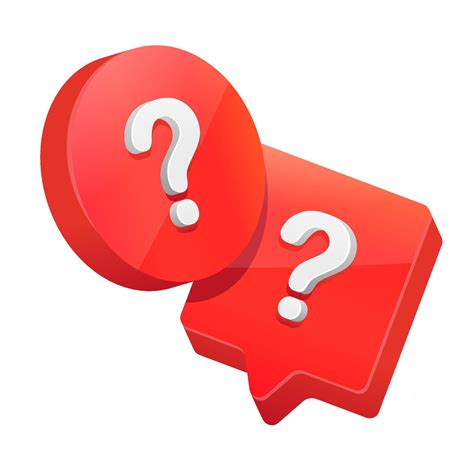Question 3D Un Point D Interrogation Sur Le Bouton Rouge Une Question