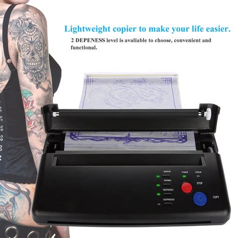 Portable Tattoo Transfer Copier Machine A5 A4 Paper Tattoo Transfer