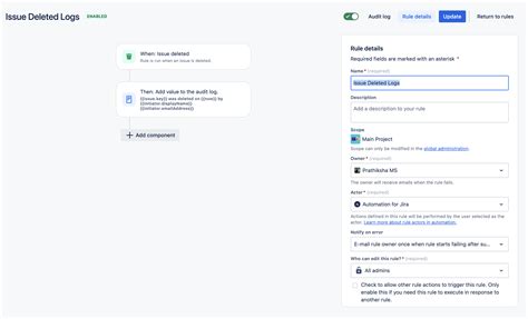How To Log Notify Admins When An Issue Is Deleted Using Automation