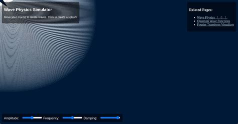 Interactive Wave Simulator Wave Physics Institute