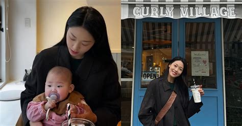 설현 청순한 미모로 아기랑 다정한 모습 롱코트 Ootd 라이프 뉴세이