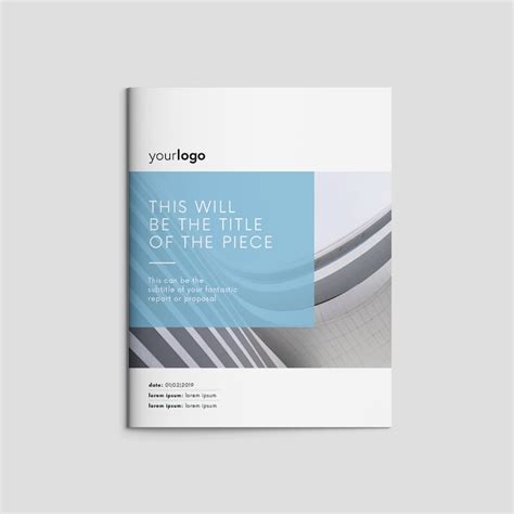 Minimalist Report Template Etsy