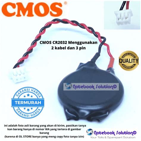 Jual Baterai Cmos Socket Soket Cr2016 Cr2032 2 Kabel 3 Pin 3v Indonesia Shopee Indonesia