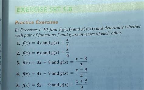 solved exect 1 8 х practice exercises in exercises 1 10