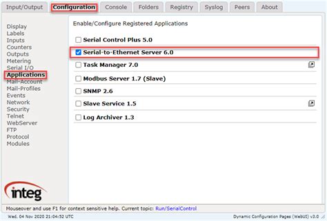 Configuring Registry Keys For Serial To Ethernet Application