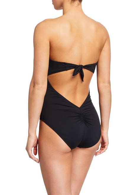 Kate Spade New York Solid Bandeau One Piece Swimsuit Bergdorf Goodman