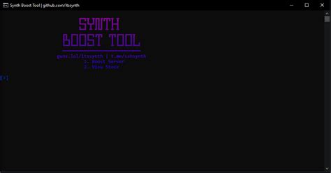 Github Itssynthsynth Boost Tool