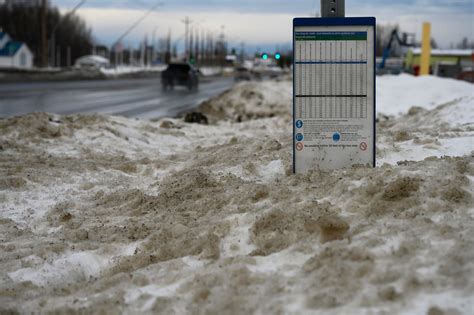 Weeks After Snowstorms Some Anchorage Bus Stops Remain Inaccessible