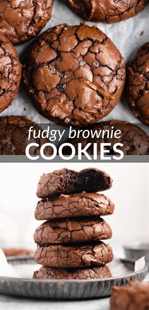 Fudgy Brownie Cookies Deliciously Thick And Fudgy Chocolate Cookies
