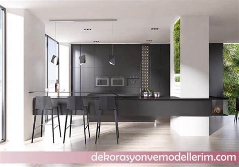 Amerikan Mutfak Dekorasyon Fikirleri Ev Dekorasyonu Ve Yeni Modeller
