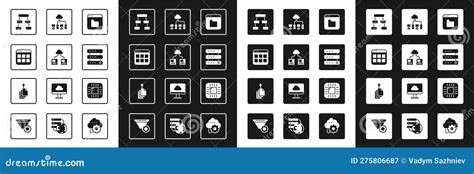 Set Browser Files Cloud Technology Data Transfer Hierarchy Organogram