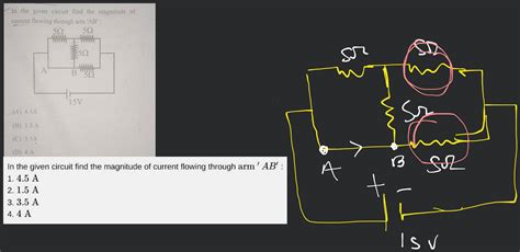 In The Given Circuit Find The Magnitude Of Current Flowing Through Opera