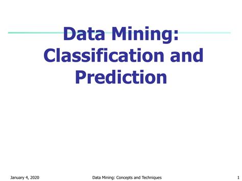 Ppt Data Mining Classification And Prediction Powerpoint Presentation Id9520009