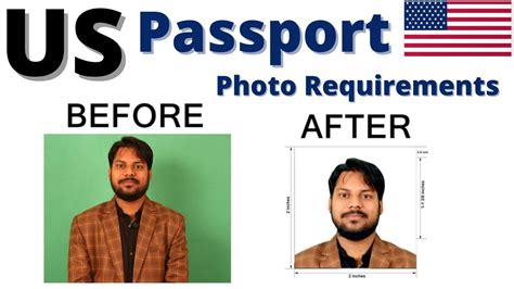 Us Visa Passport Size Photo Requirements Free Word Template