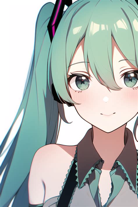 Hatsune Miku Vocaloid Generated By Berryneko Using Novelai AIBooru
