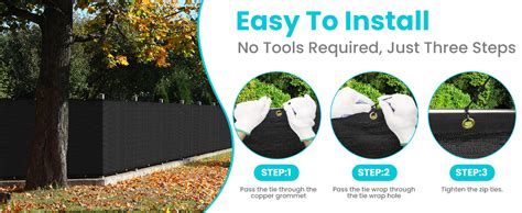 Amazon AOSION 6 X 50 Privacy Screen Fence 180 GSM Heavy Duty 90