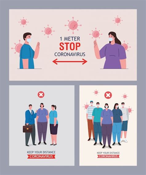 Definir Cenas De Distanciamento Social Manter Distância Em Público