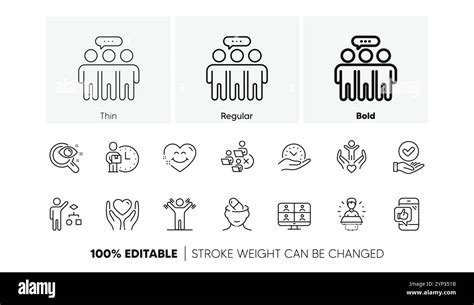 Mobile Like Video Conference And Algorithm Line Icons For Web App Printing Line Icons