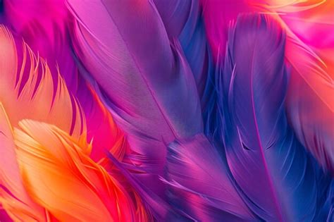 Premium Photo Abstract Feathers Background