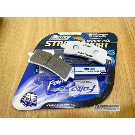 100 Ori Faito Brake Pad Caliper Brembo M4 M50 Gp4 Rs Gp4 Rx Shopee