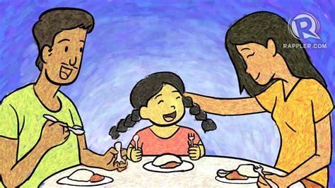Pamilyang Kumakain Sa Lamesa