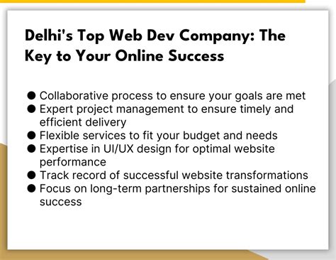 Ppt Transform Online Presence With The Top Web Development Company