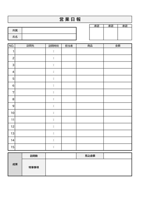 営業日報テンプレート02エクセル形式の日報報告書エクセルExcel無料ダウンロードテンプレートNAVI