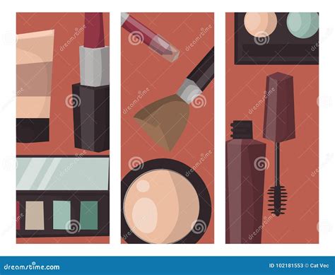 La Cura Della Mascara Del Profumo Delle Carte Di Trucco Spazzola Il