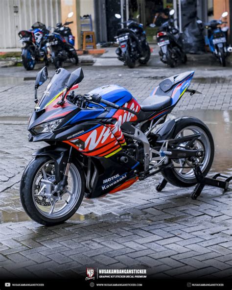 Custom Decal NINJA ZX25R Biru Grafis Full Body Nusakambangan Sticker