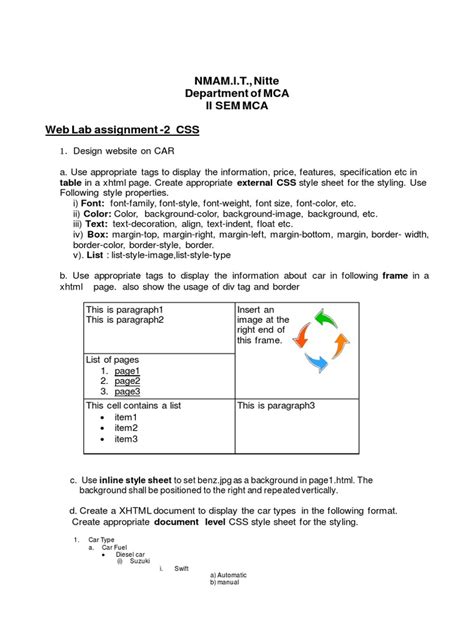 Web Lab Assignment 2 Css Pdf