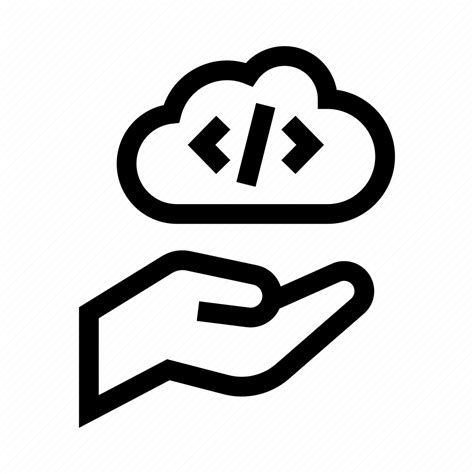 Coding Technology Code Digital Cloud Data Security Icon