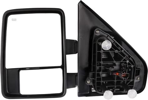 Par de Espelhos Retrovisores Elétrico para Reboque Preto Lente