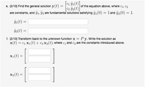 Solved 10 Points Consider The Ivp The Vector Valued