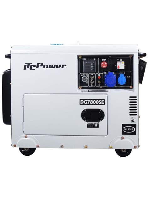 Generador Diésel De 6500w Itc Power Dg7800se Ademax España