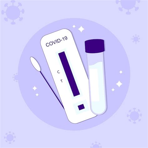 Ilustração Kits De Teste De Antígeno Atk Para Covid19 Vetor Premium