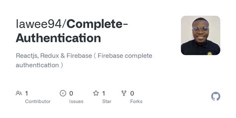 Github Lawee94complete Authentication Reactjs Redux And Firebase Firebase Complete
