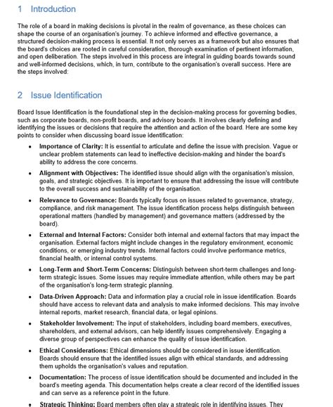 Board Decision Making Grcready
