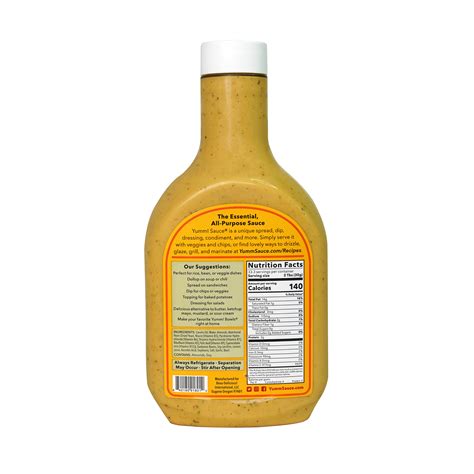 Yumm Sauce­­­­® Nutrition And Ingredients Spread Dip Dressing And Sauce