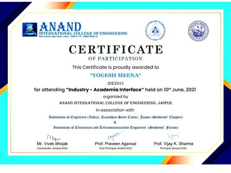 I Have Attended Industry Academia Interface Yogesh Meena