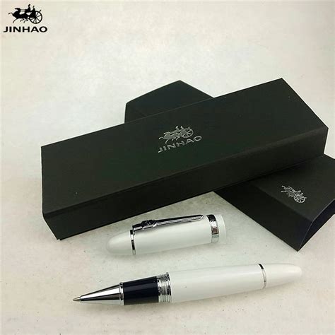 1pclot Jinhao Roller Ball Pen 159 Brand White Pens Silver Clip