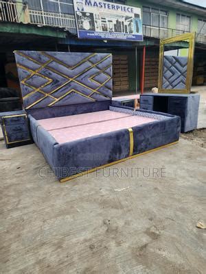 Quality By Complete Set Of Upholstery Padded Bed Frame In Shomolu Furniture Chibest