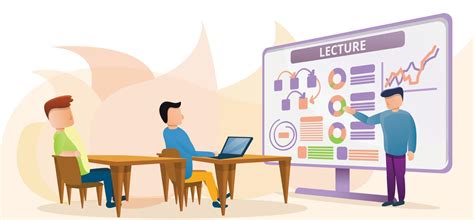 Lecture Class Concept Banner Cartoon Style 8894223 Vector Art At Vecteezy