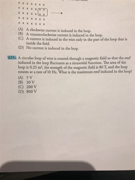 solved a b c a clockwise current is induced in the