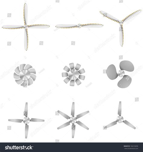 Vector Propeller Collection 106218290 Shutterstock