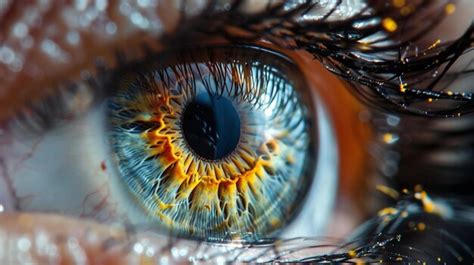Premium Photo Human Eye Iris Close Up