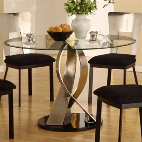 Jensen Round Glass Dining Table