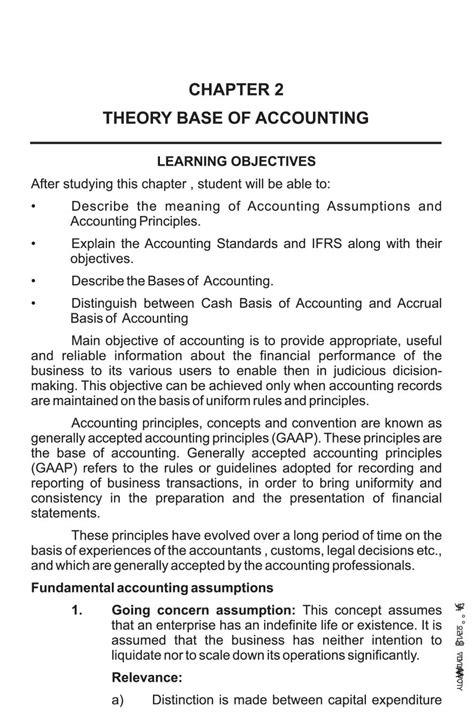 Theory Base Accounting Class 11 Notes PDF लखकन क सदधतक