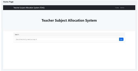 Teacher Subject Allocation Management Software